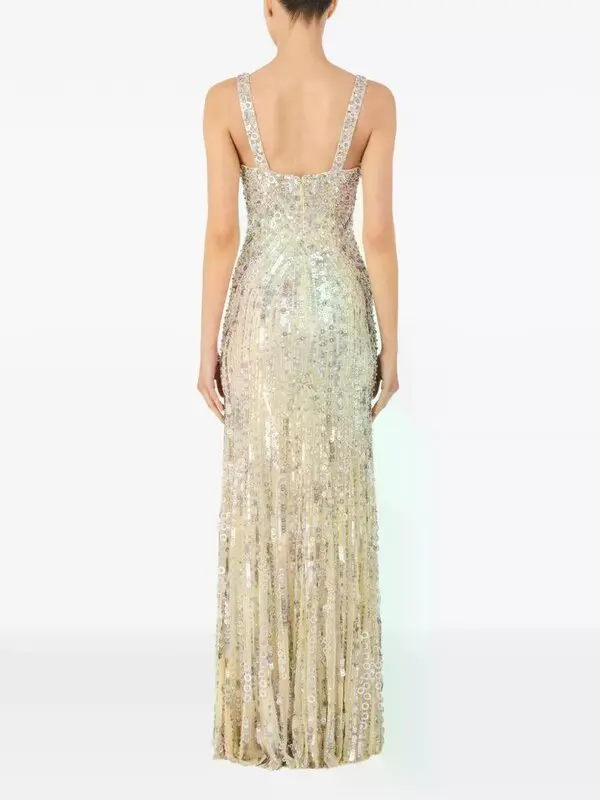 Jenny Packham Sequin-embellished Maxi Dress