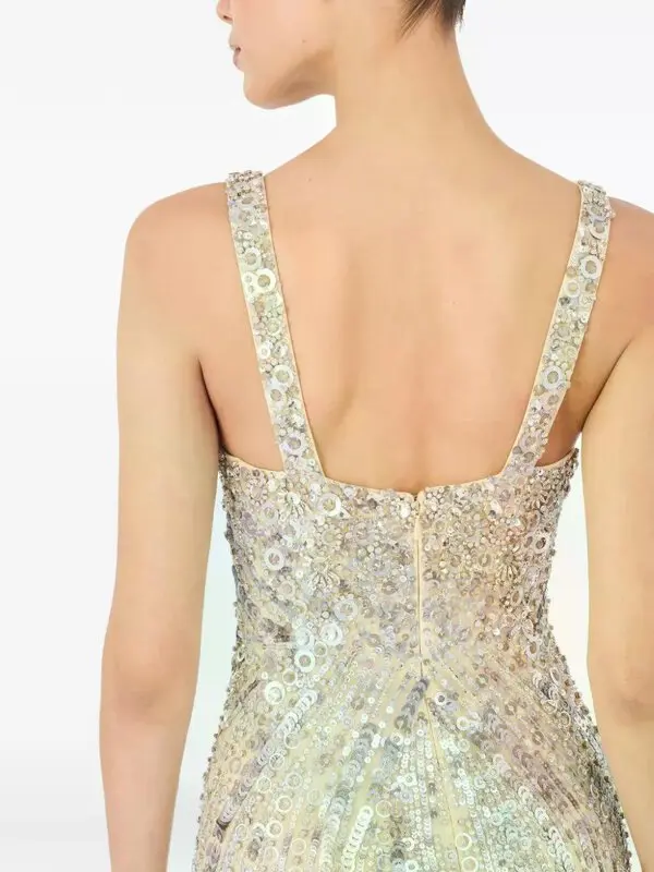 Jenny Packham Sequin-embellished Maxi Dress