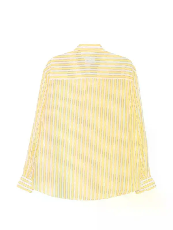 LC23 Striped-pattern Button-down Shirt