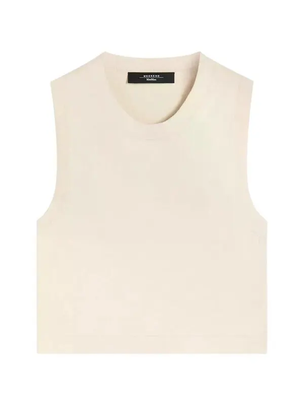 Max Mara Bombo Ribbed-knit Cropped Top