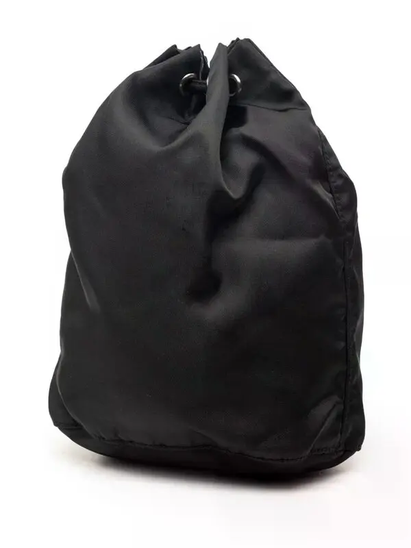 Prada 2000-2013 Tessuto Drawstring Pouch - Black