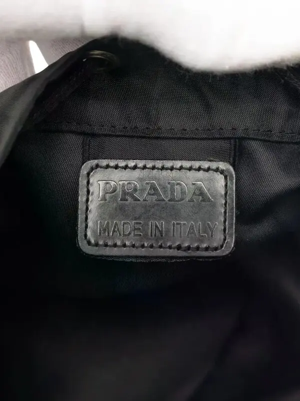 Prada 2000-2013 Tessuto Drawstring Pouch - Black