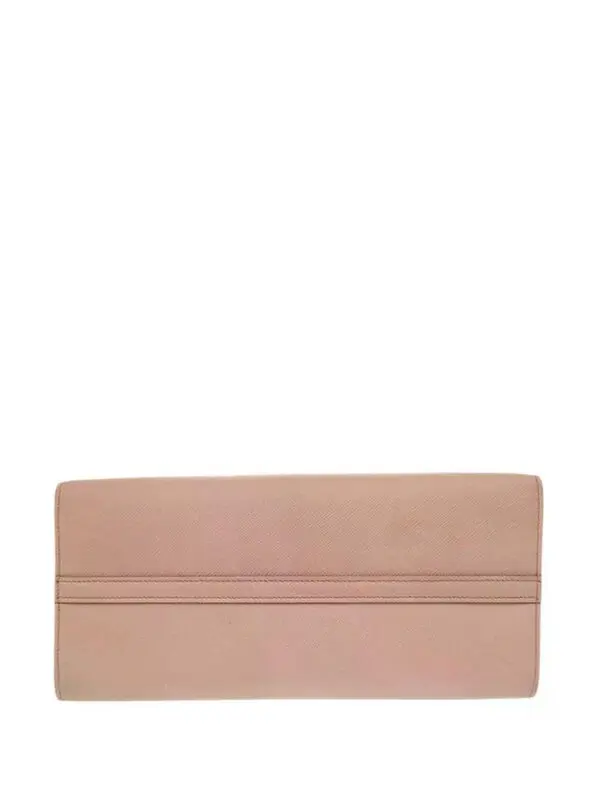 Prada Medium Saffiano Cuir Monochrome Top Handle Satchel - Brown