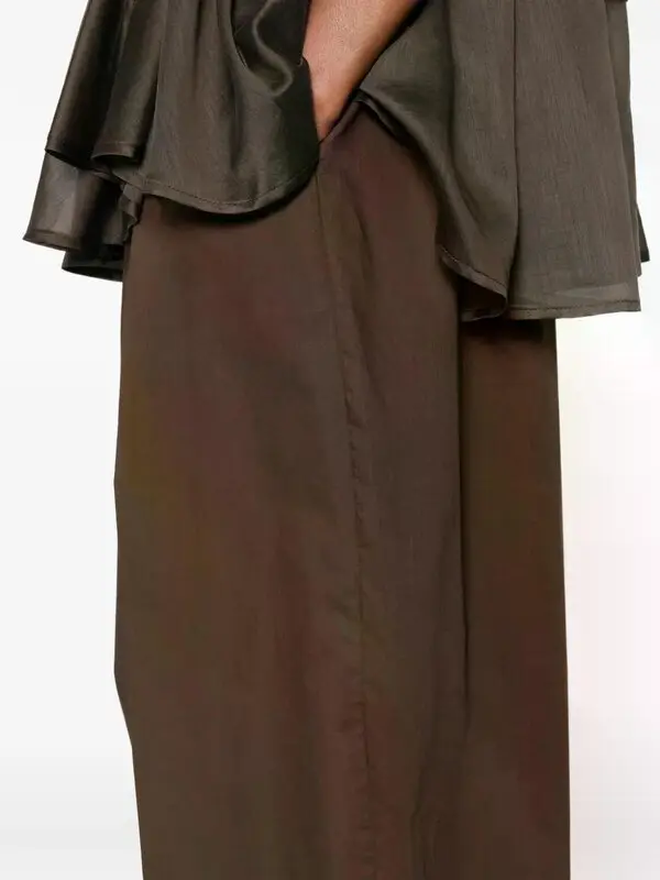 Sú Pleated Drawstring Palazzo Pants