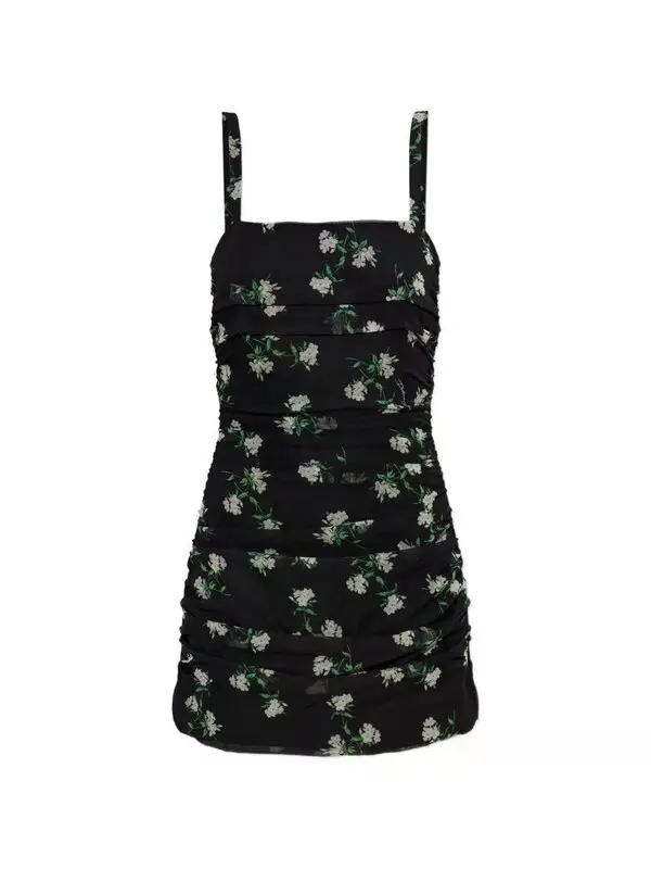 Dolce & Gabbana Floral-print Ruched Dress