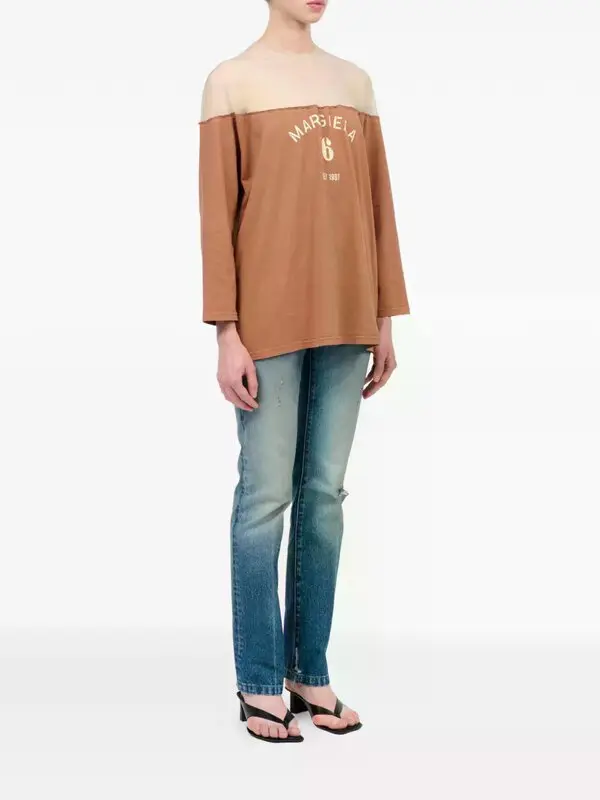 MAISON MARGIELA Printed T-shirt - Brown
