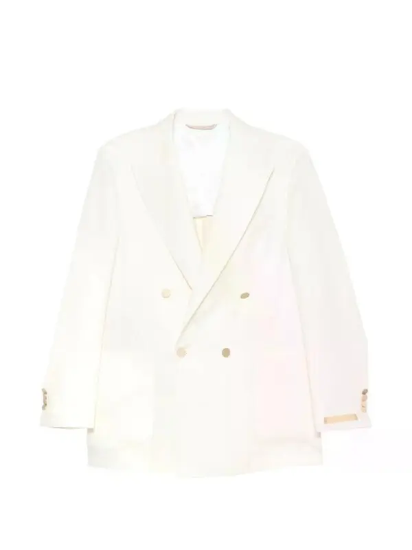 BRIGLIA 1949 Double-breasted Peak Lapel Blazer
