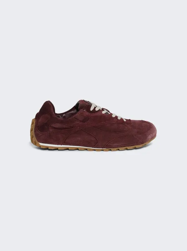 Bottega Veneta Orbit Flash Suede Sneakers - Brown
