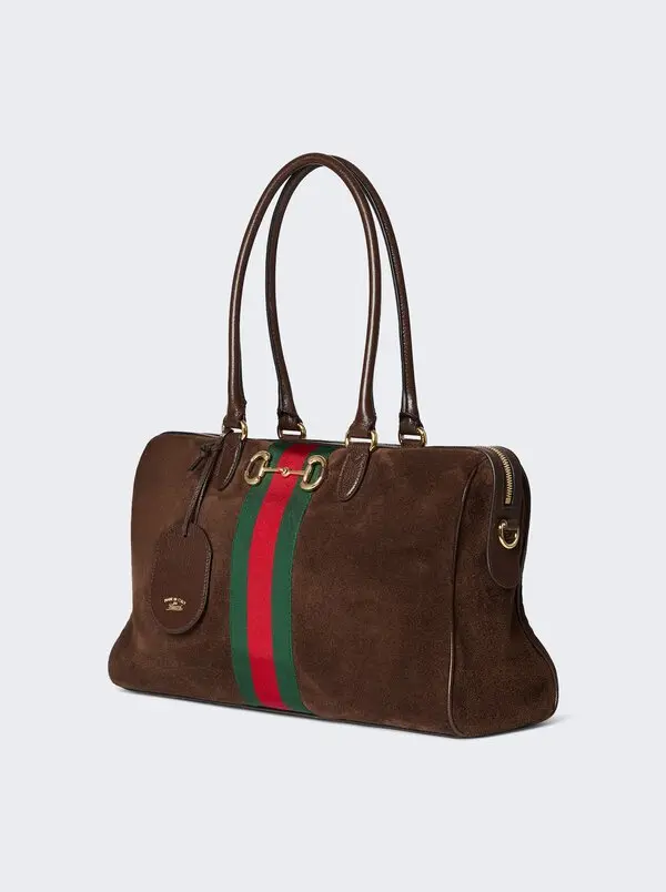 Gucci Large Boston Bag - Brown