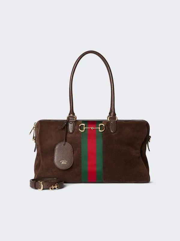 Gucci Large Boston Bag - Brown