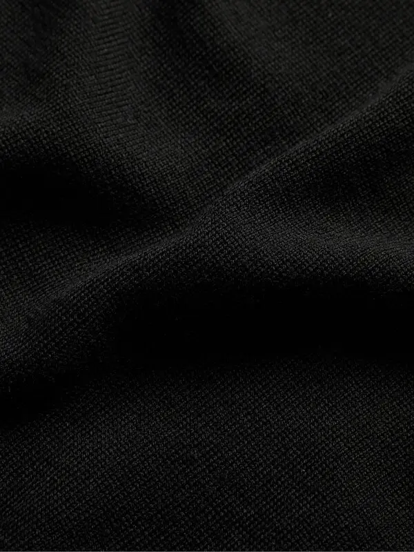 John Smedley Tapton Slim-fit Merino Wool Half-zip Sweater - Black