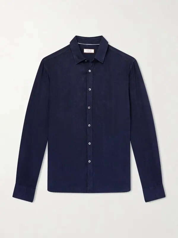 Canali Linen Shirt - Blue