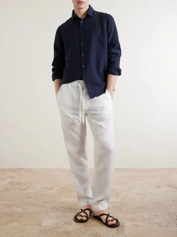 Canali Linen Shirt - Blue