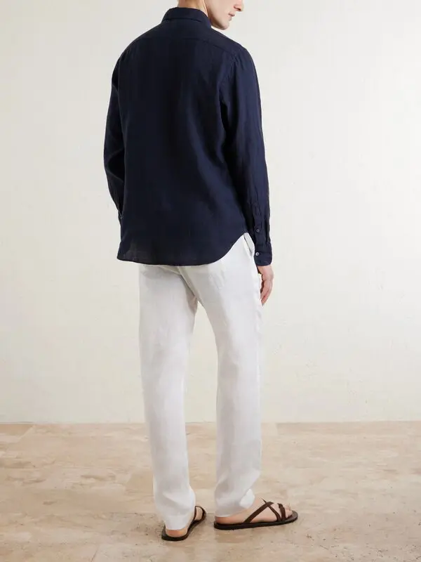 Canali Linen Shirt - Blue