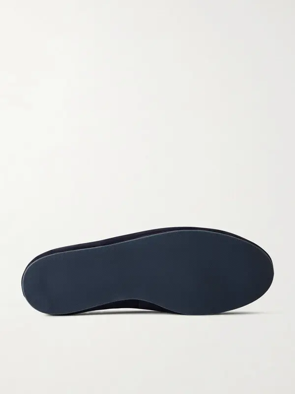 Mulo Evening Suede Loafers - Blue