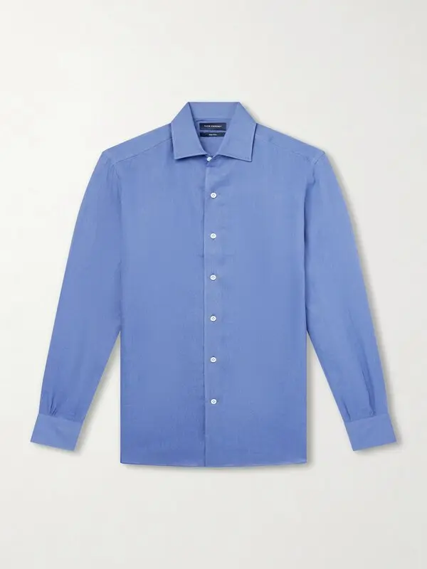 Thom Sweeney Linen Shirt - Blue