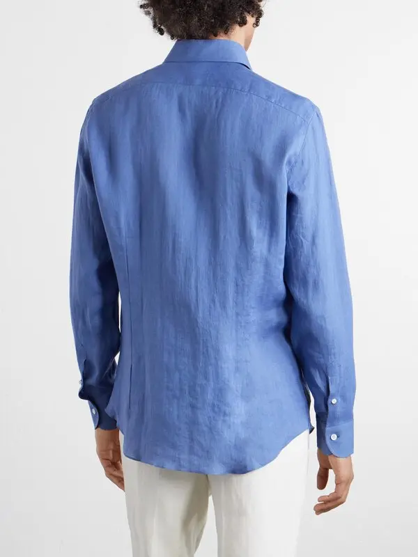 Thom Sweeney Linen Shirt - Blue