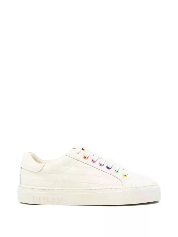 HIDE&JACK Crocodile-embossed Leather Sneakers