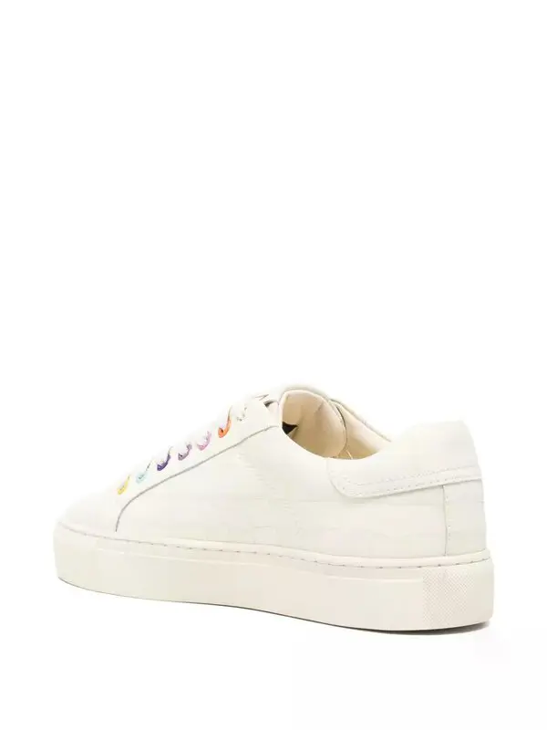 HIDE&JACK Crocodile-embossed Leather Sneakers