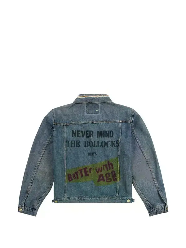 BETTER WITH AGE Graphic-print Denim Jacket