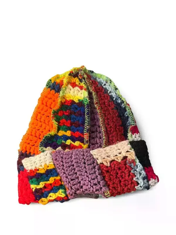 BETTER WITH AGE Nani's Bespoke Chapeau Patchwork Beanie Hat