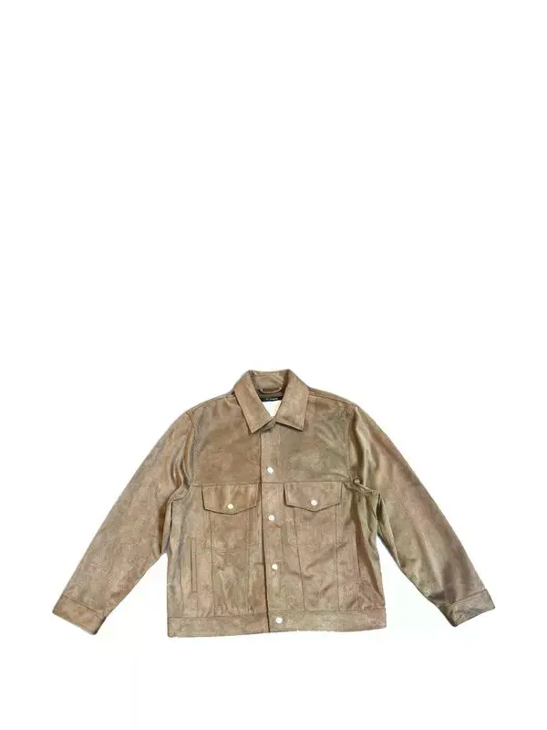 SONG FOR THE MUTE Button-down Suede Jacket