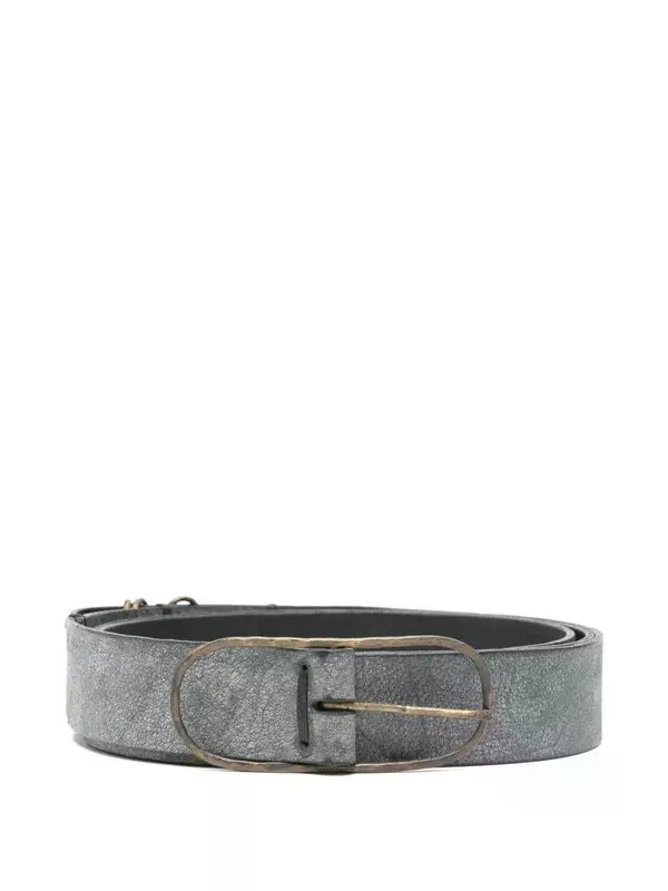 ZIGGY CHEN Buckle-fastening Leather Belt - Black