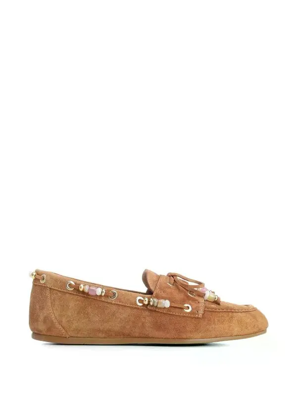 STUART WEITZMAN Majorca Tinsley Loafers - Brown