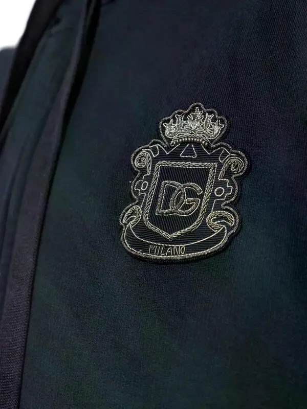 Dolce & Gabbana Logo-patch Zip-up Hoodie