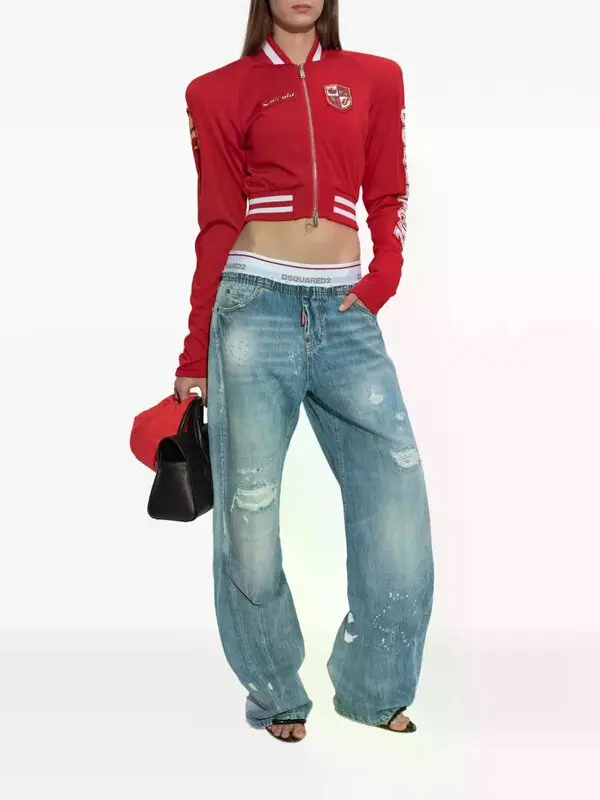 Dsquared2 Logo-patch Cropped Jacket