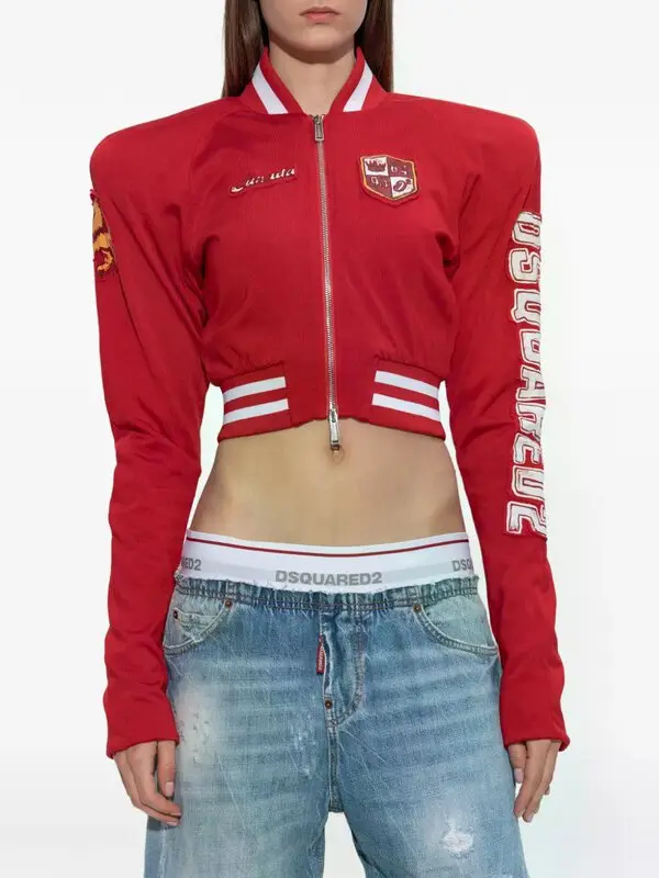 Dsquared2 Logo-patch Cropped Jacket