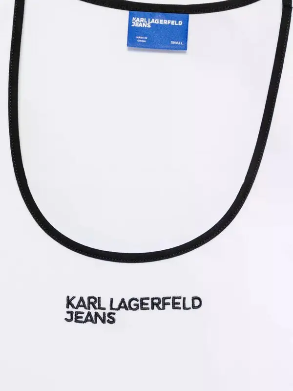 Karl Lagerfeld Logo-print Crop Top