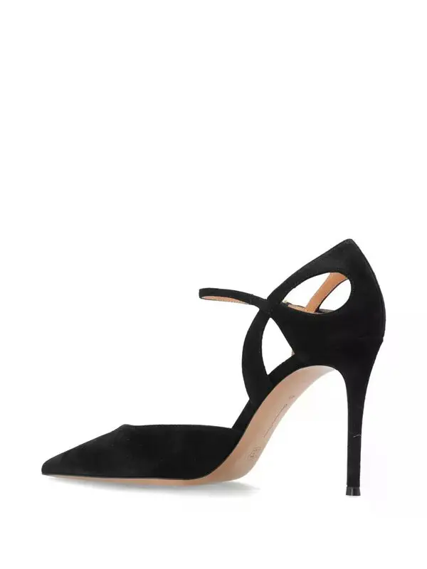 GIANVITO ROSSI Camnero Suede Pointed-toe Pumps