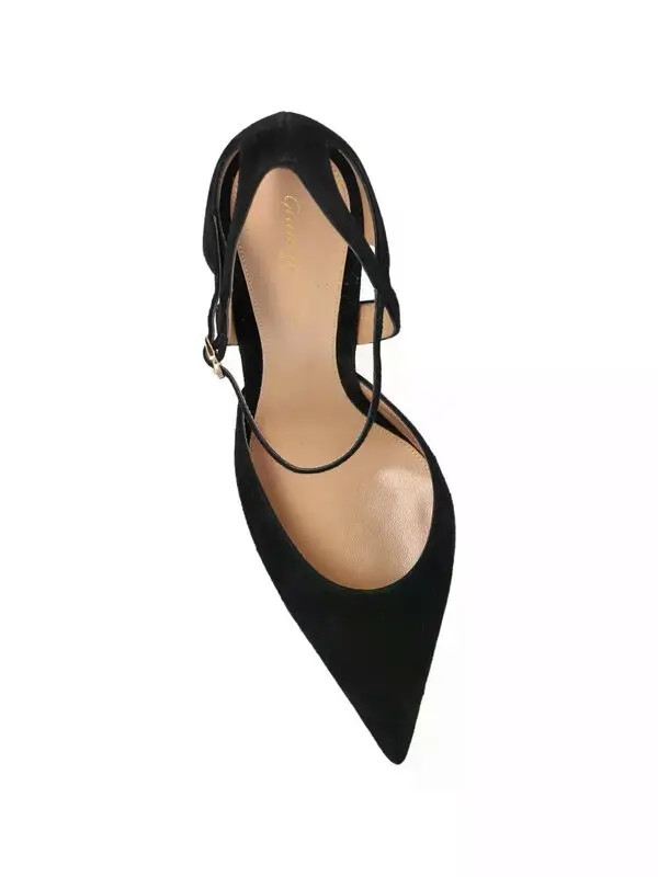 GIANVITO ROSSI Camnero Suede Pointed-toe Pumps