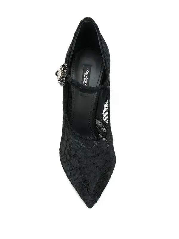 Dolce & Gabbana Mary Jane Lace Pumps