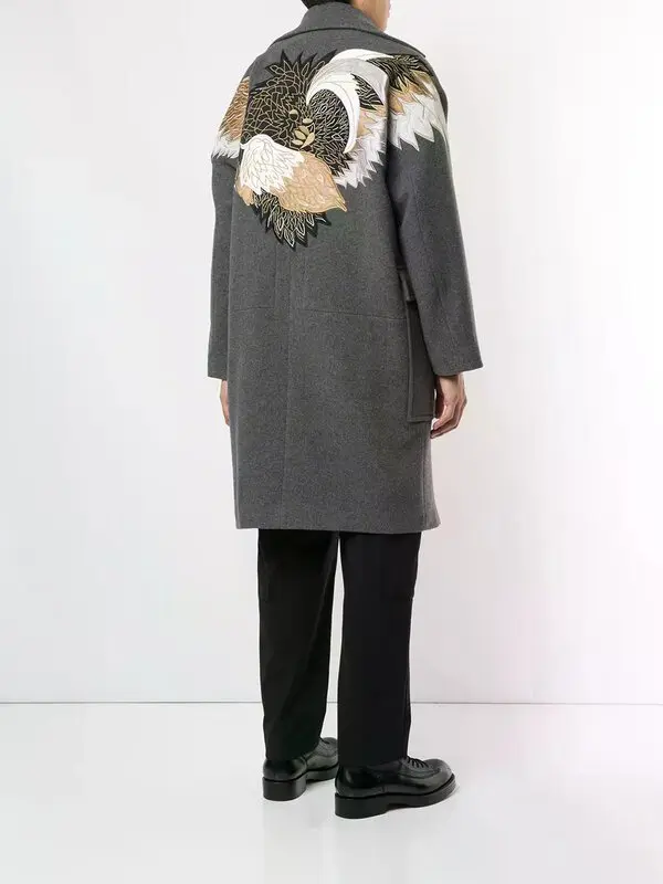 PORTS V Appliqué Oversized Coat