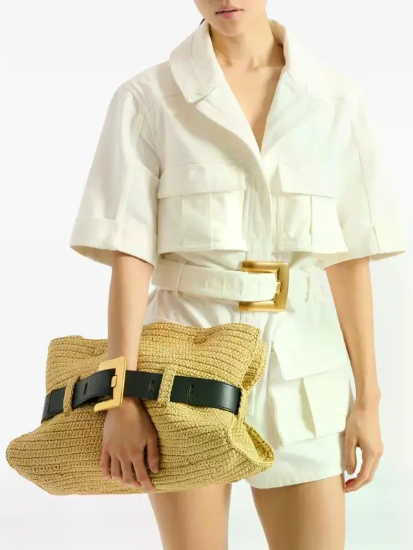 Balmain Medium Anthem Bag - Neutrals