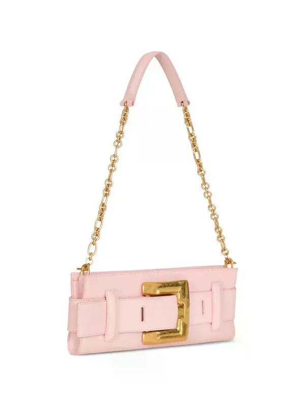 Balmain Anthem Smooth Leather Clutch