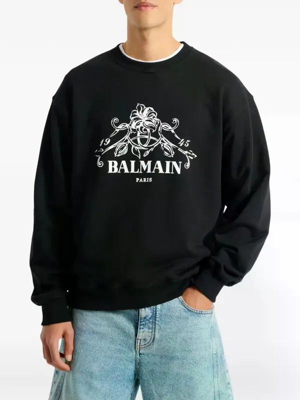 Balmain Printed Vine Sweatshirt