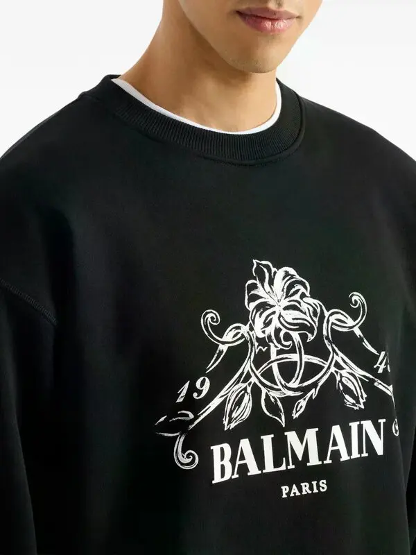 Balmain Printed Vine Sweatshirt