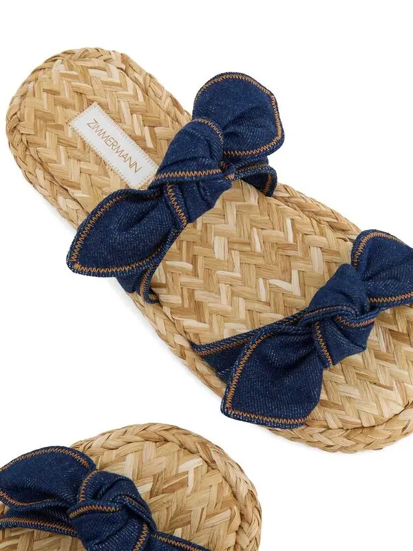 Zimmermann Carousel Linen Sandals