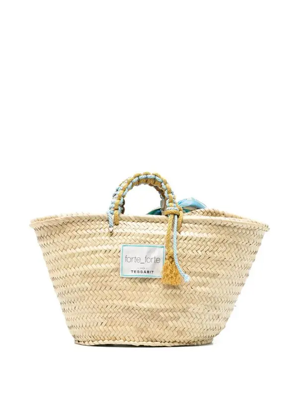 FORTE_FORTE Large Straw Tote Bag