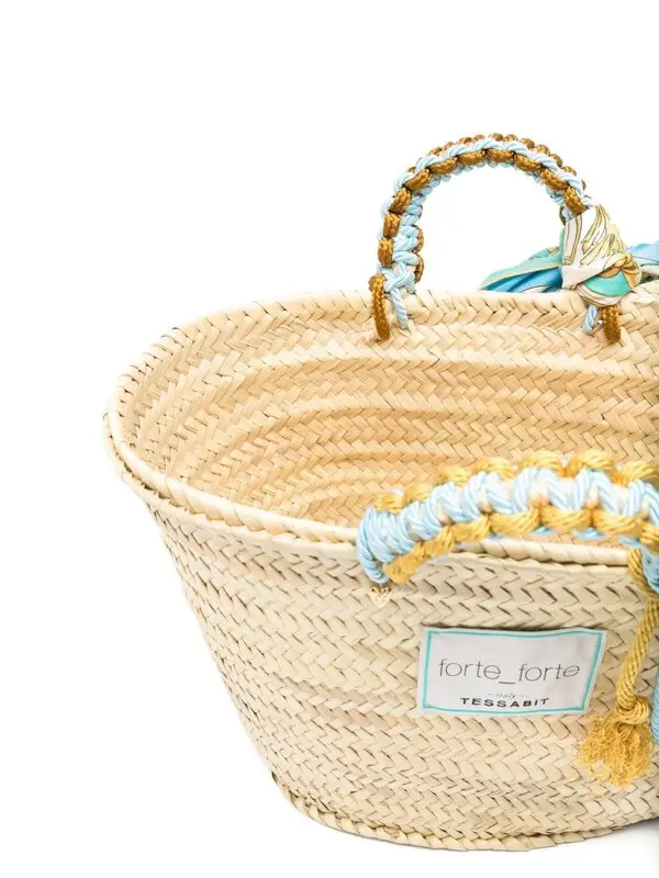 FORTE_FORTE Large Straw Tote Bag