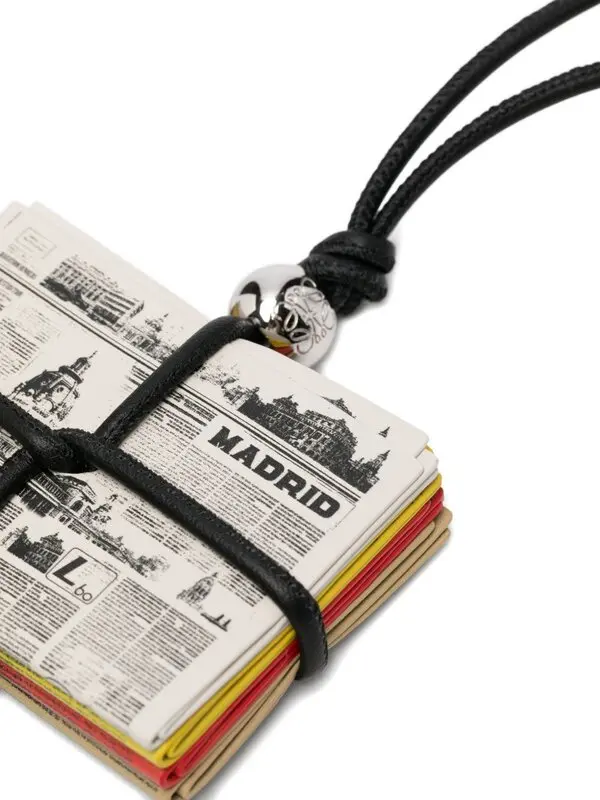 Loewe Newspaper Leather Charm