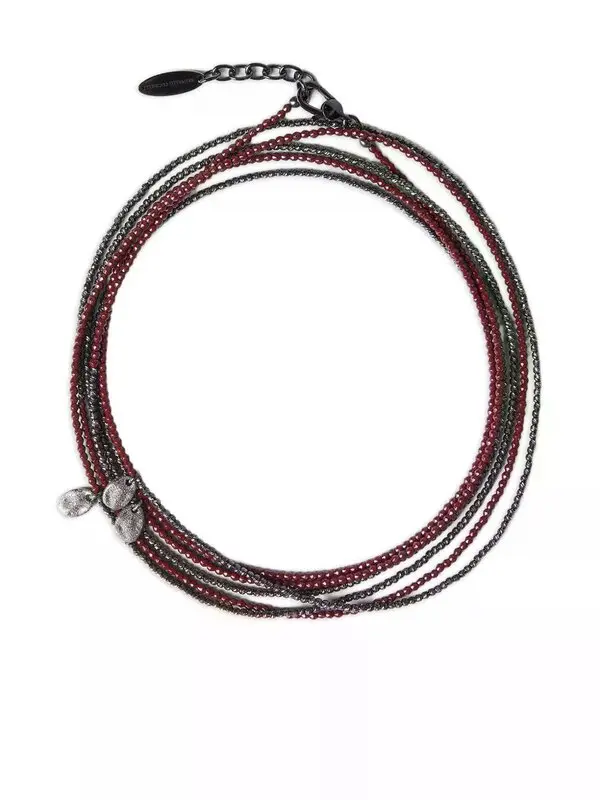 Brunello Cucinelli Adjustable-length Wrap Bracelet - Silver