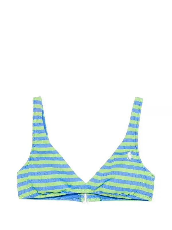 Polo Ralph Lauren Striped Bikini Top - Blue
