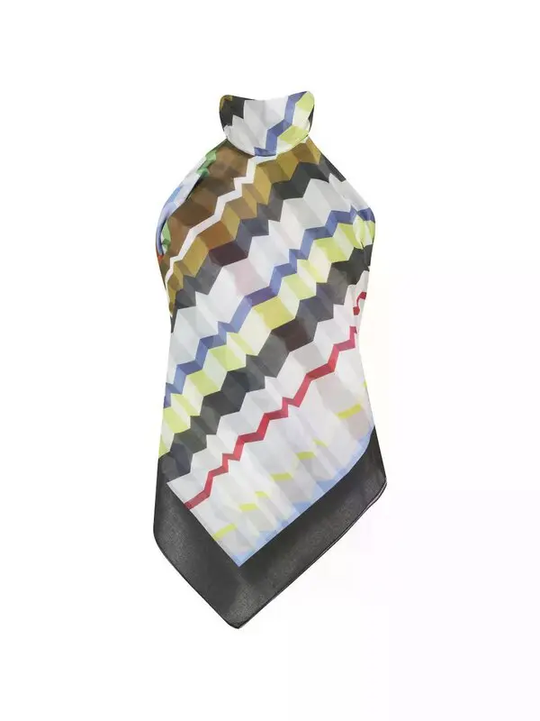 Missoni Geometric-print Halterneck Top - Multicolour