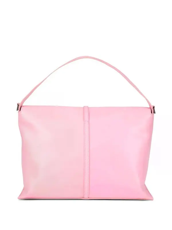 Gcds Mega Comma Logo-plaque Shoulder Bag - Pink