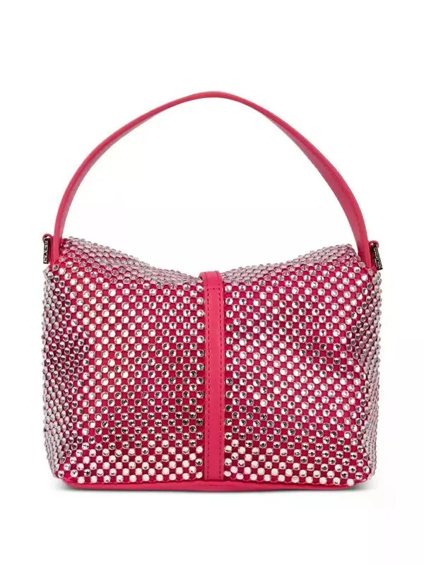 Gcds Mini Mega Comma Crystal-embellished G-lock Clutch - Pink