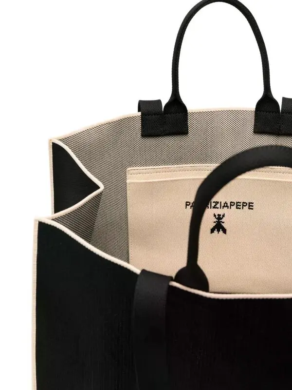 Patrizia Pepe Logo-knit Tote Bag